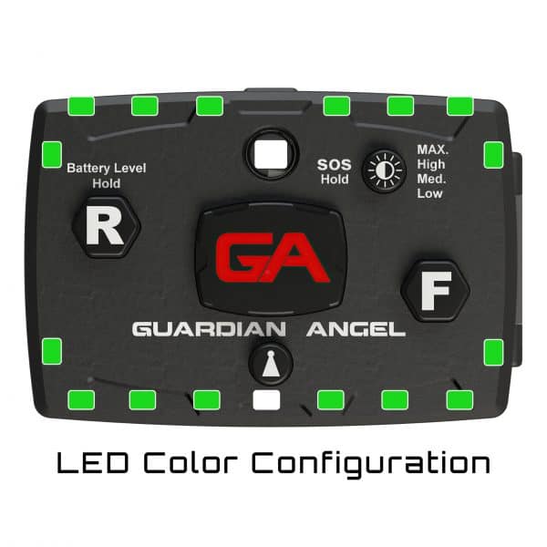 Green/Green Wearable Safety Light – Emergency Protection