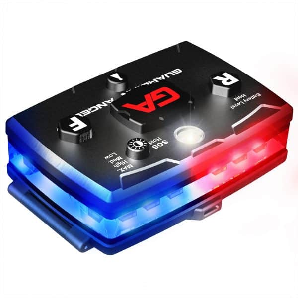 Elite Series Law Enforcement Red/Blue Wearable Safety Light – Emergency ...